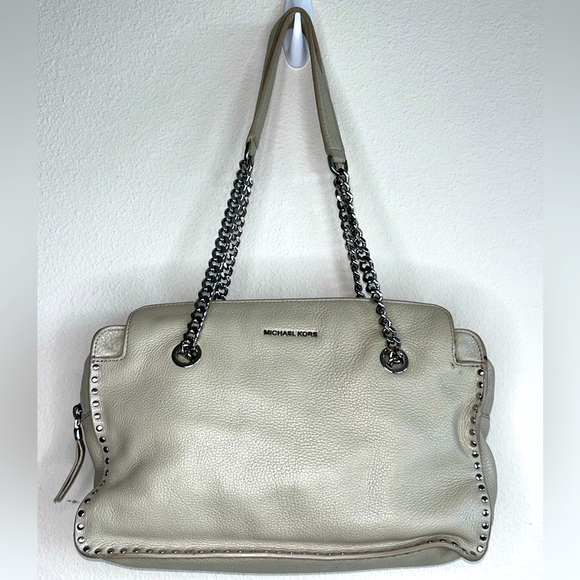 Michael Kors | Bags | Michael Kors Astor Satchelhandbag Pebbled Leather ...